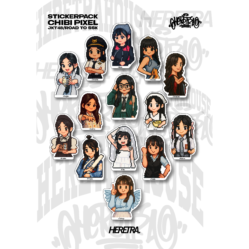 Chibi Pixel JKT48/Road To SSK Sticker Pack | Shopee Malaysia