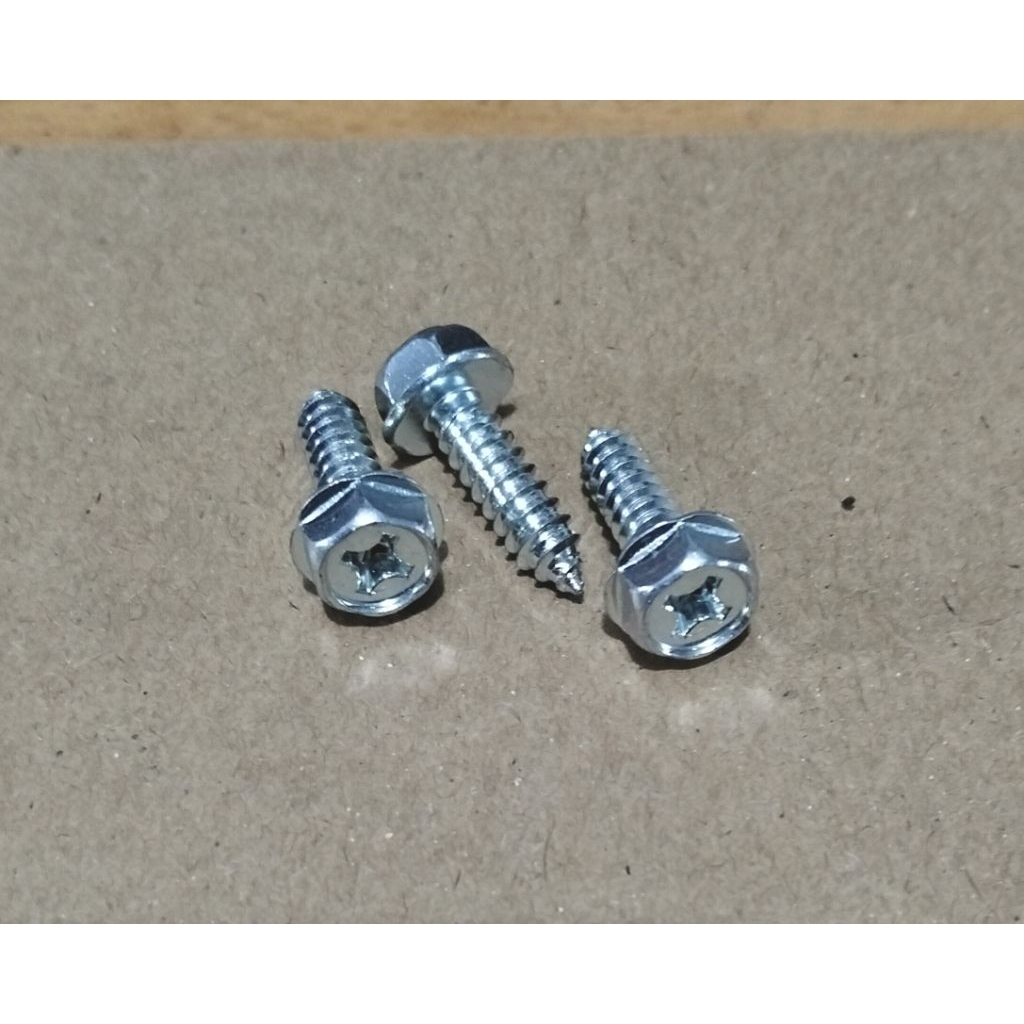 (Package contains 10 Pcs) Car Bumper Bolts M6x19 M6 Taper Rough Bolts ...