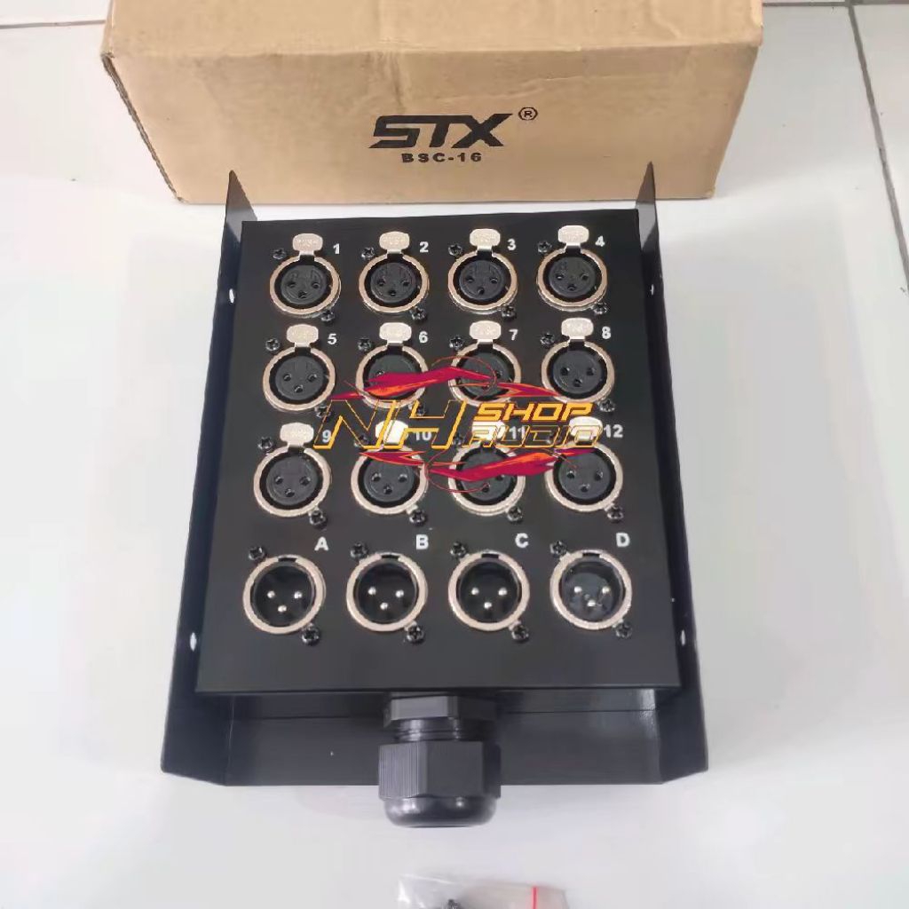 Snake Box contains 16 Channel STX BSC-16 Terminal Snake Cable STX XLR ...