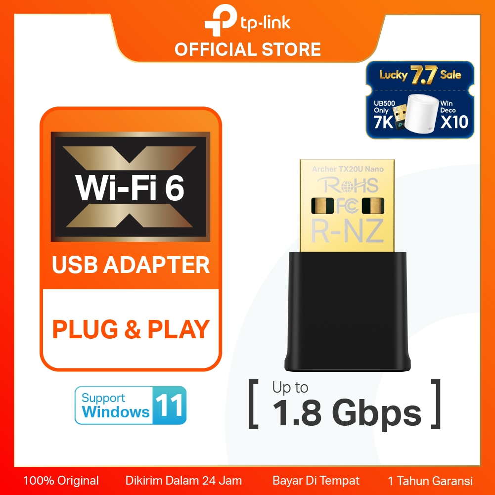 TP-Link Archer TX20U Nano | AX1800 Wi-Fi 6 USB Adapter | Dual Band ...