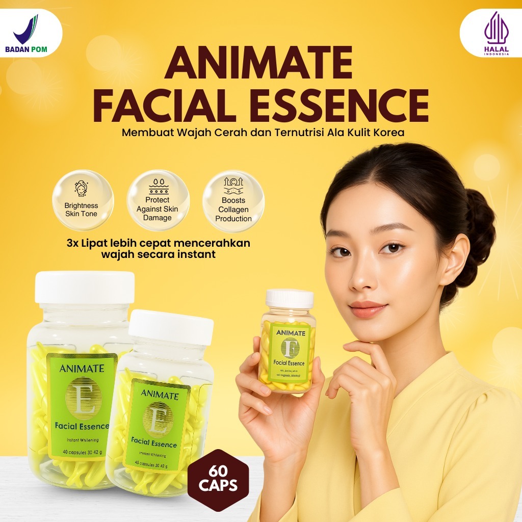 Original Animate Face Vitamin BPOM Whitening Face Serum Animate Facial ...