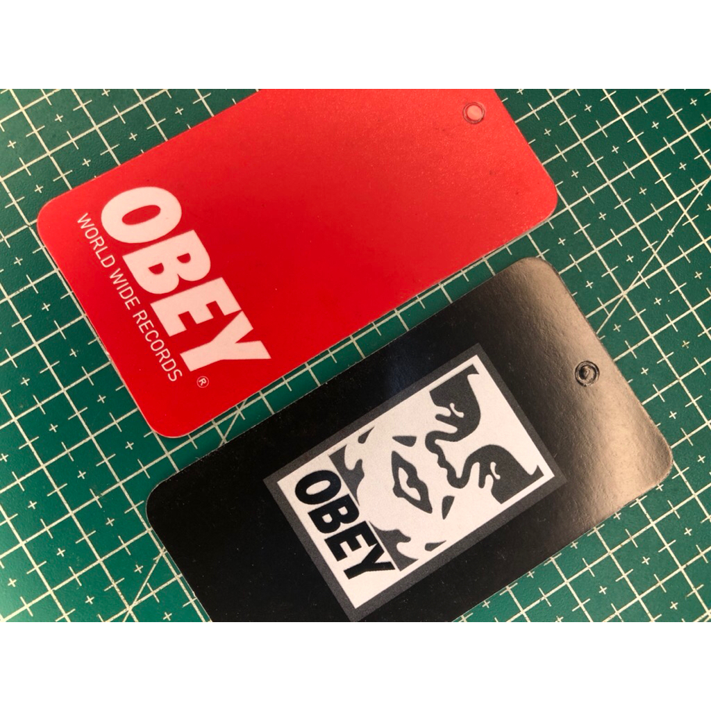 OBEY LABEL TAG SUPER PREMIUM SUPER THICK CO 1X SEND 600PCS | Shopee ...