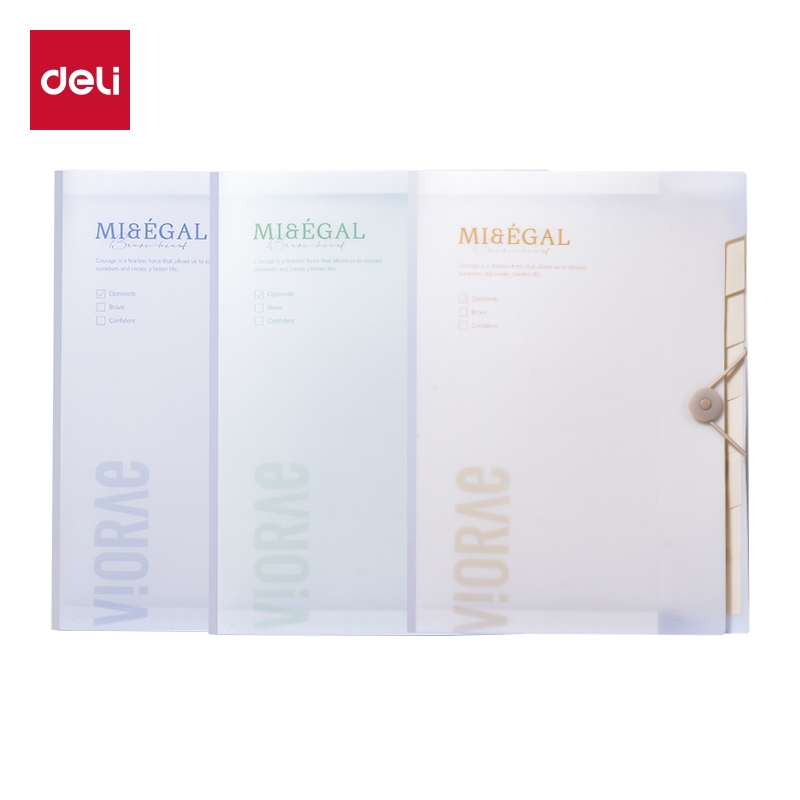 Deli Expanding File A4 Harmonica Document Folder 8 Waterproof Dividers ...