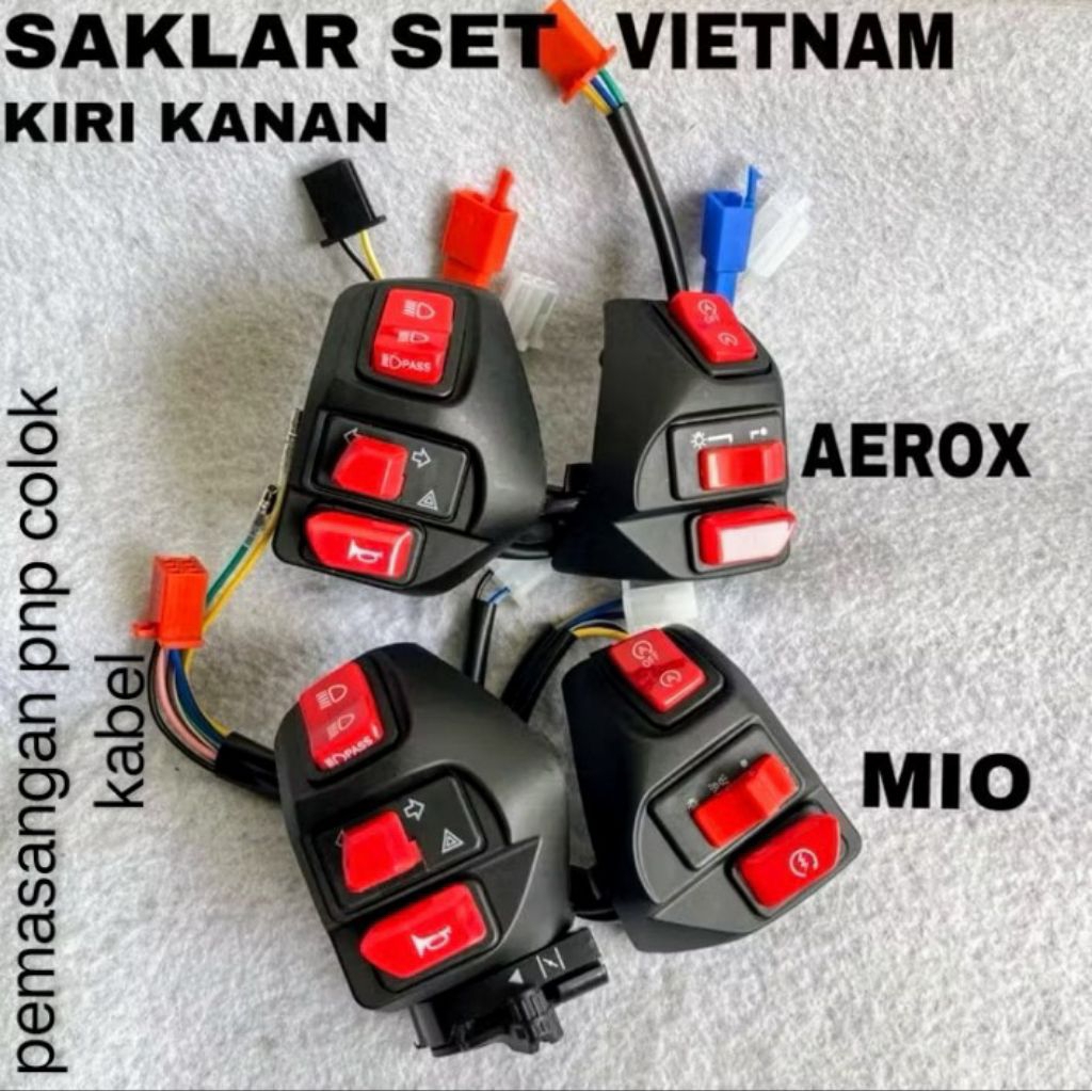 Mio Switch Aerox Switch Left Right VIETNAM Complete Fullset Engine plus ...