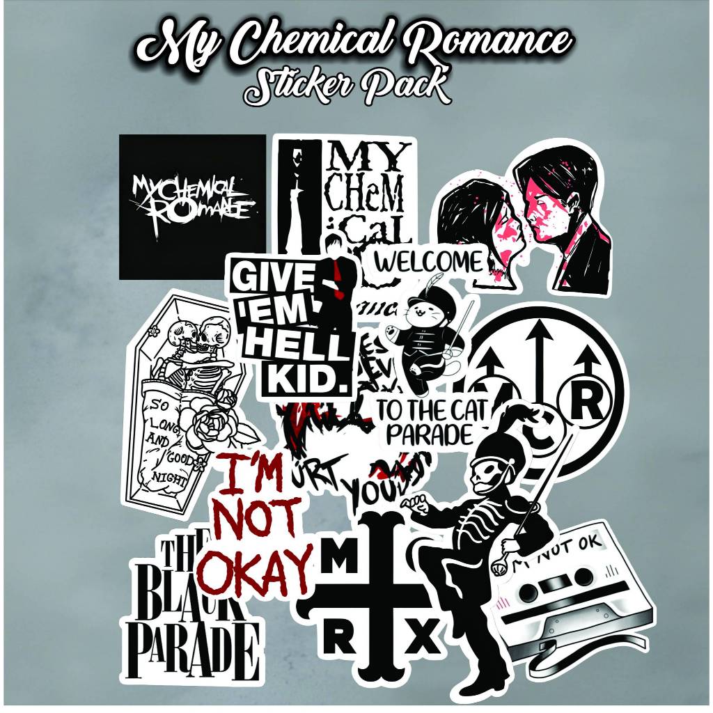 MY CHEMICAL ROMANCE Sticker Pack Vinyl Sticker Band MCR | Anti-Fade ...