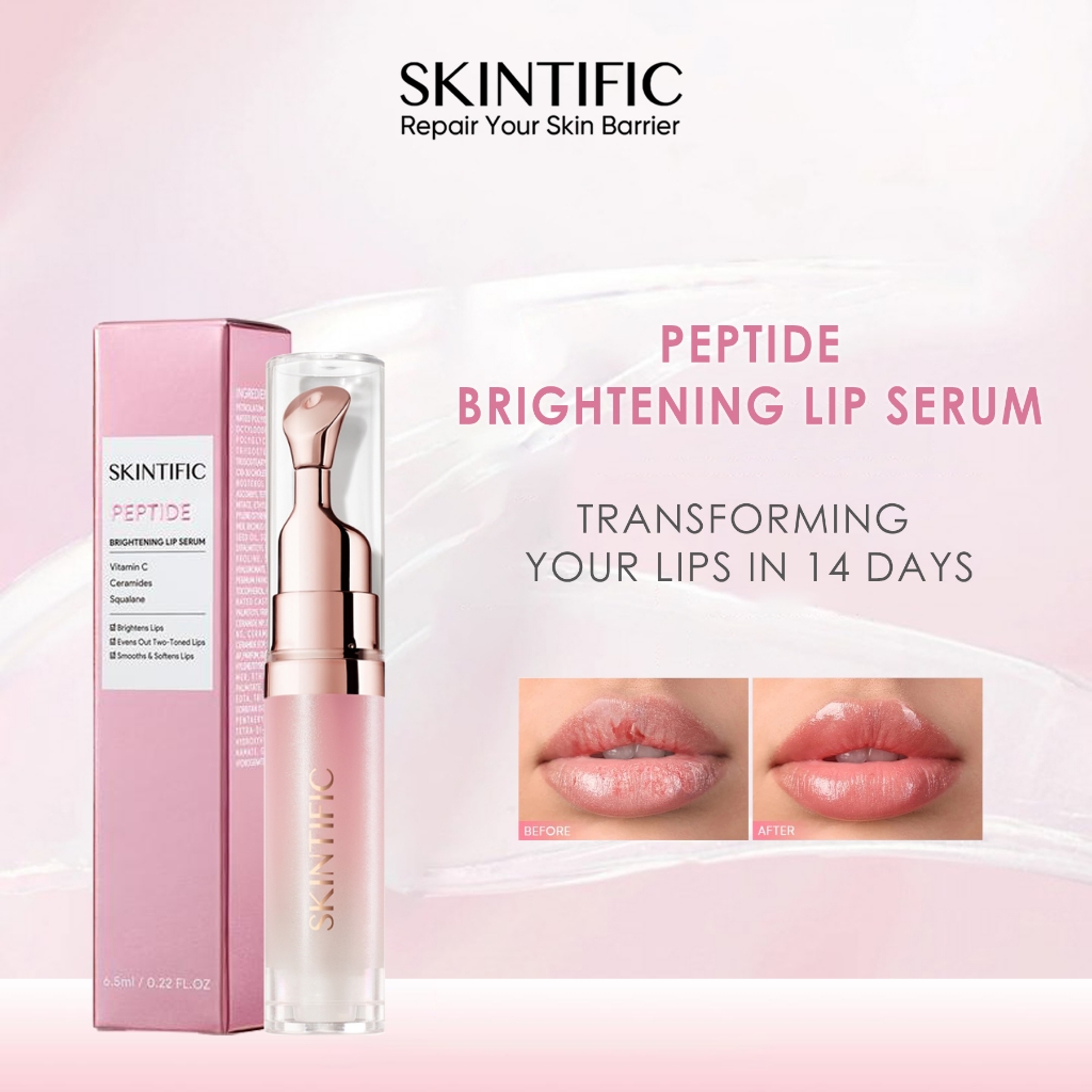 SKINTIFIC Brightening Lip Serum Tinted Lip Balm Lip Gloss - Moisturizes Dry Lips | Shopee Malaysia