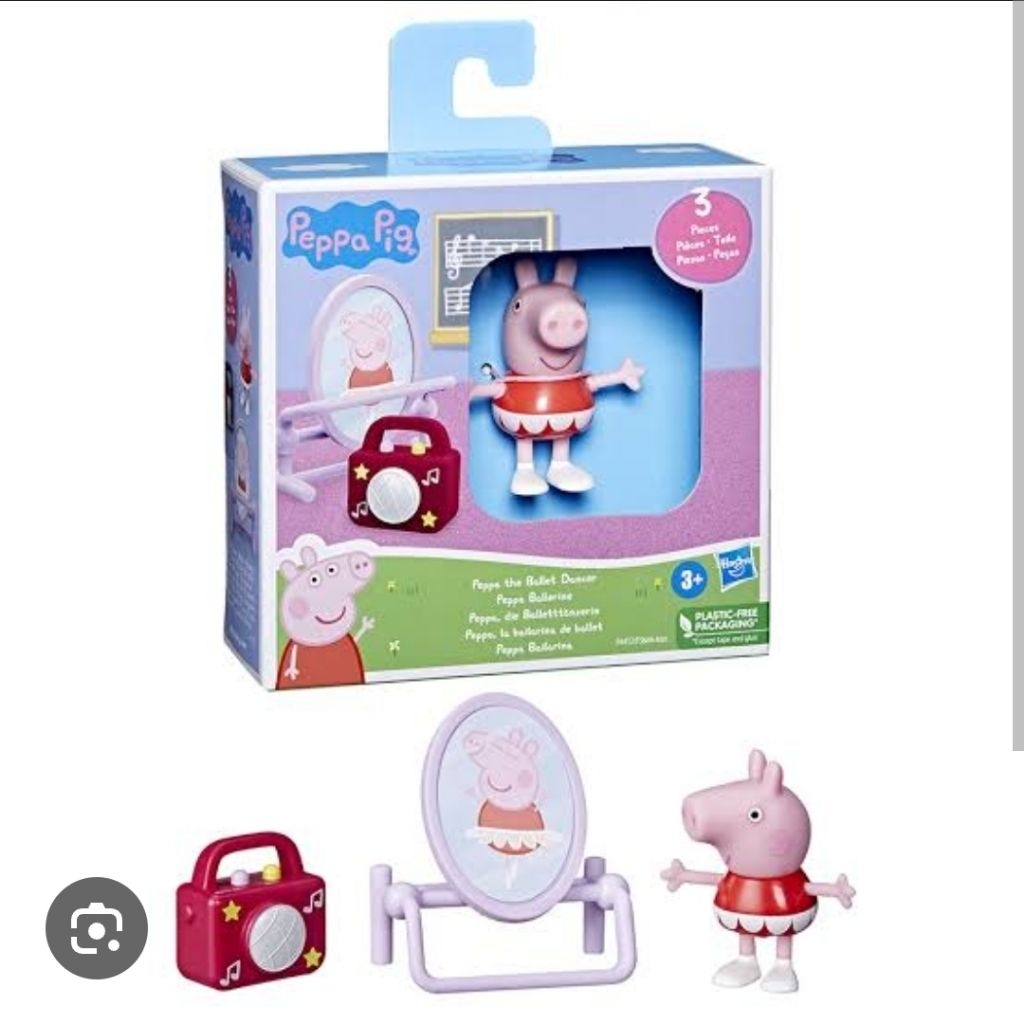 [100% ORIGINAL HASBRO] PEPPA PIG FIGURE GYMNASTIC DOLL PEPPA PIG ...