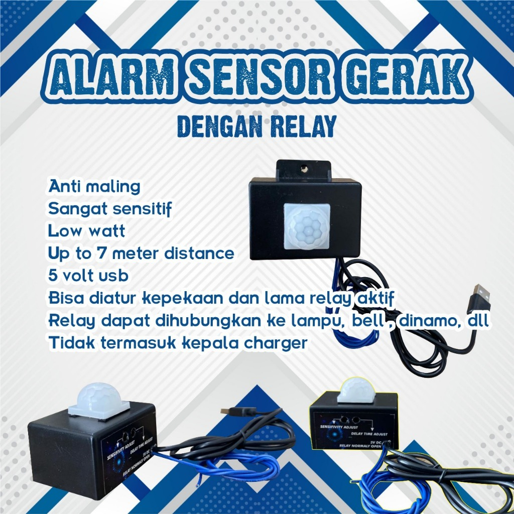 Motion Sensor Alarm, relay motion sensor alarm, | Shopee Malaysia