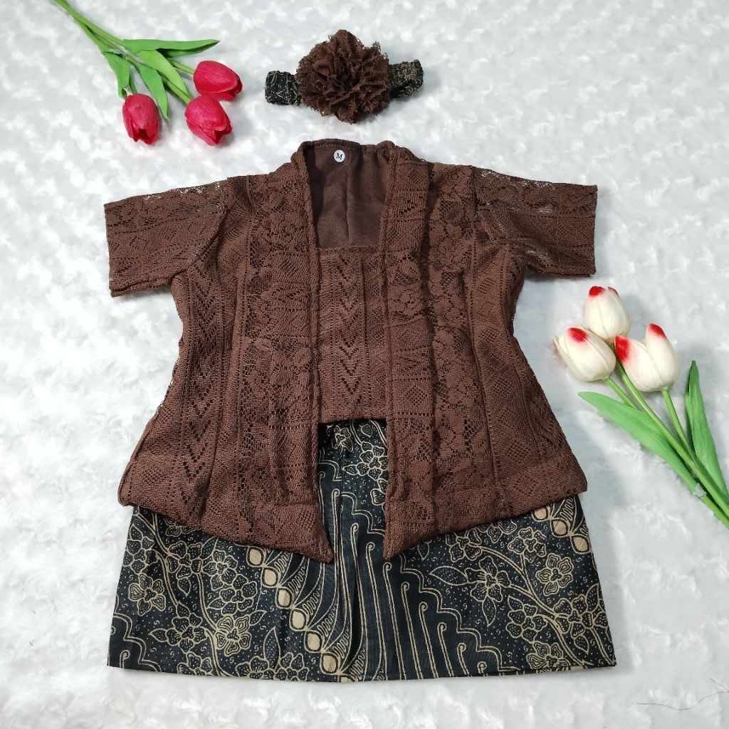 BABY KEBAYA GIRLS' KEBAYA/ KUTUBARU KEBAYA SET FOR CHILDREN 0-2 YEARS ...