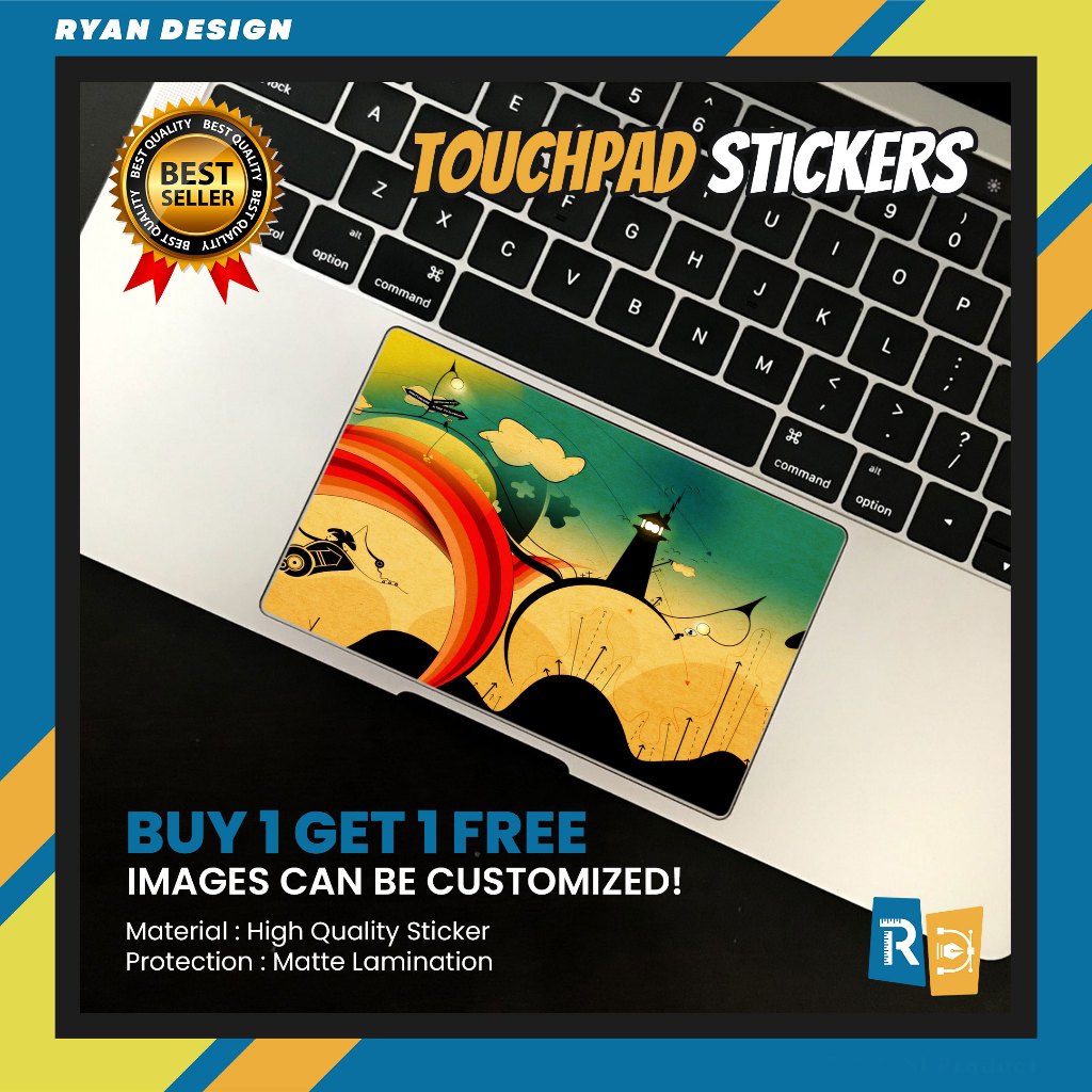 Premium Garskin TouchPad Laptop Cartoon Image TrackPad Protector ...