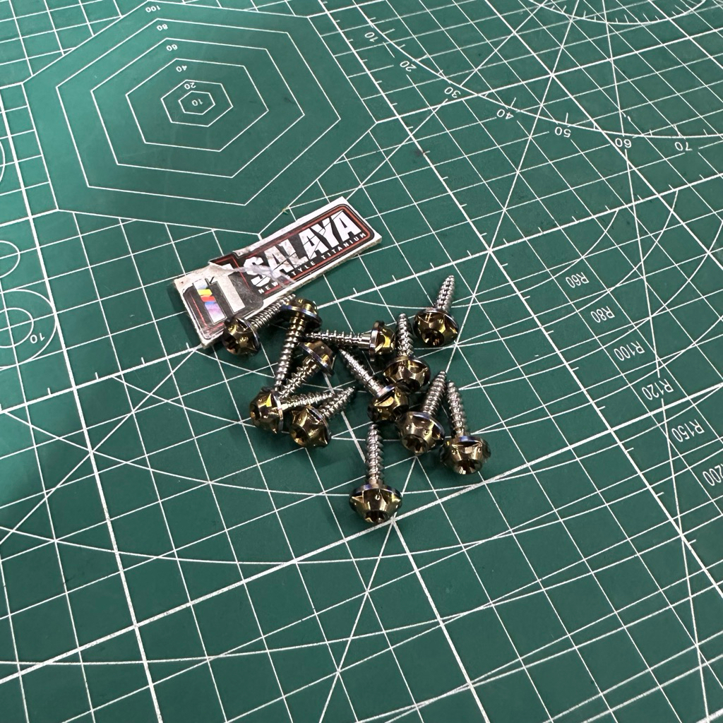 ORIGINAL HONDA IT SALAYA BODY TITANIUM BOLT | Shopee Malaysia