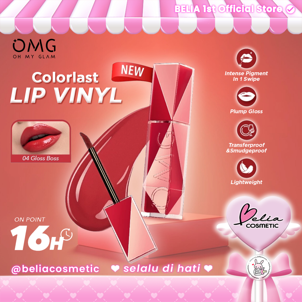 YOUTH OMG OH MY GLAM Colorlast Lip Vinyl 2.5g | Transferproof Gloss ...