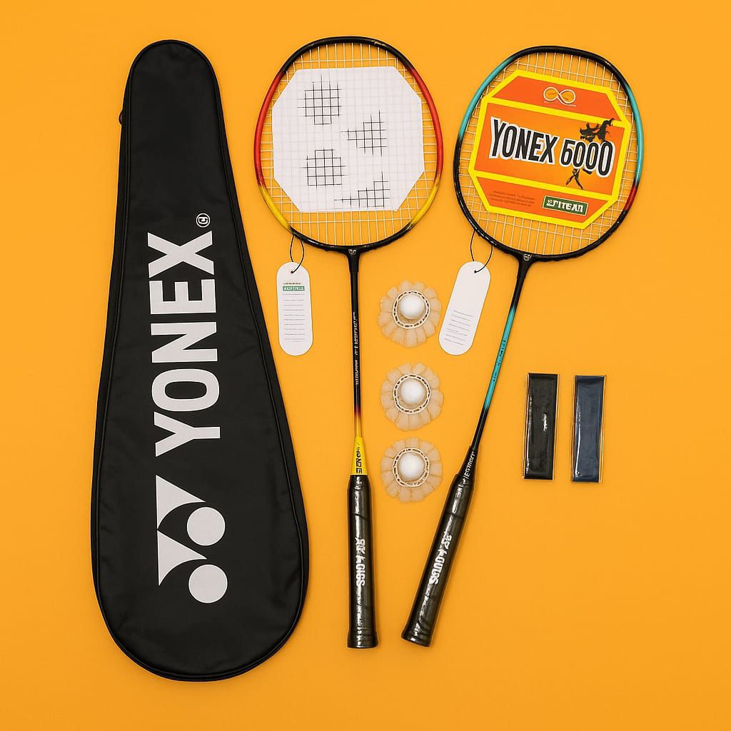 NEW ready to play package badminton racket T01 with pbsi logo for ...