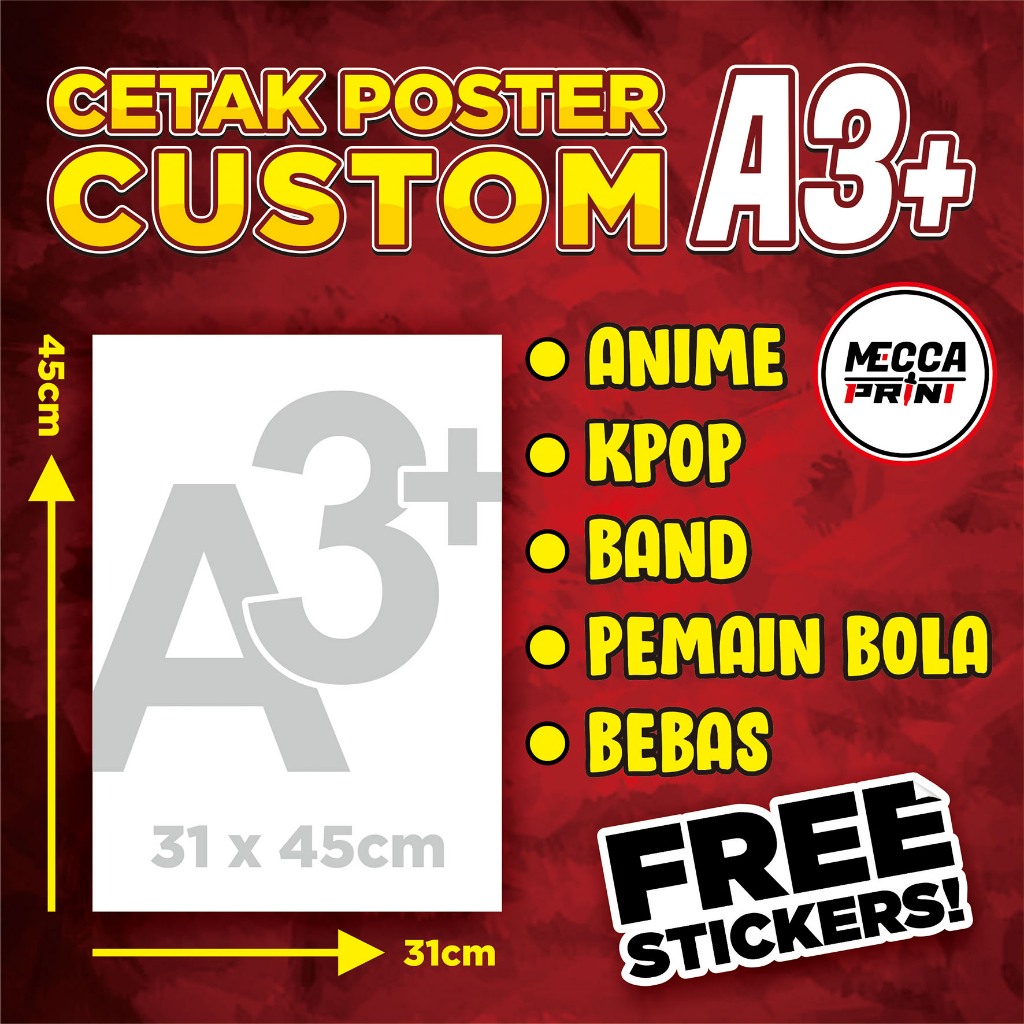 Print CUSTOM A3+ Posters | Shopee Malaysia