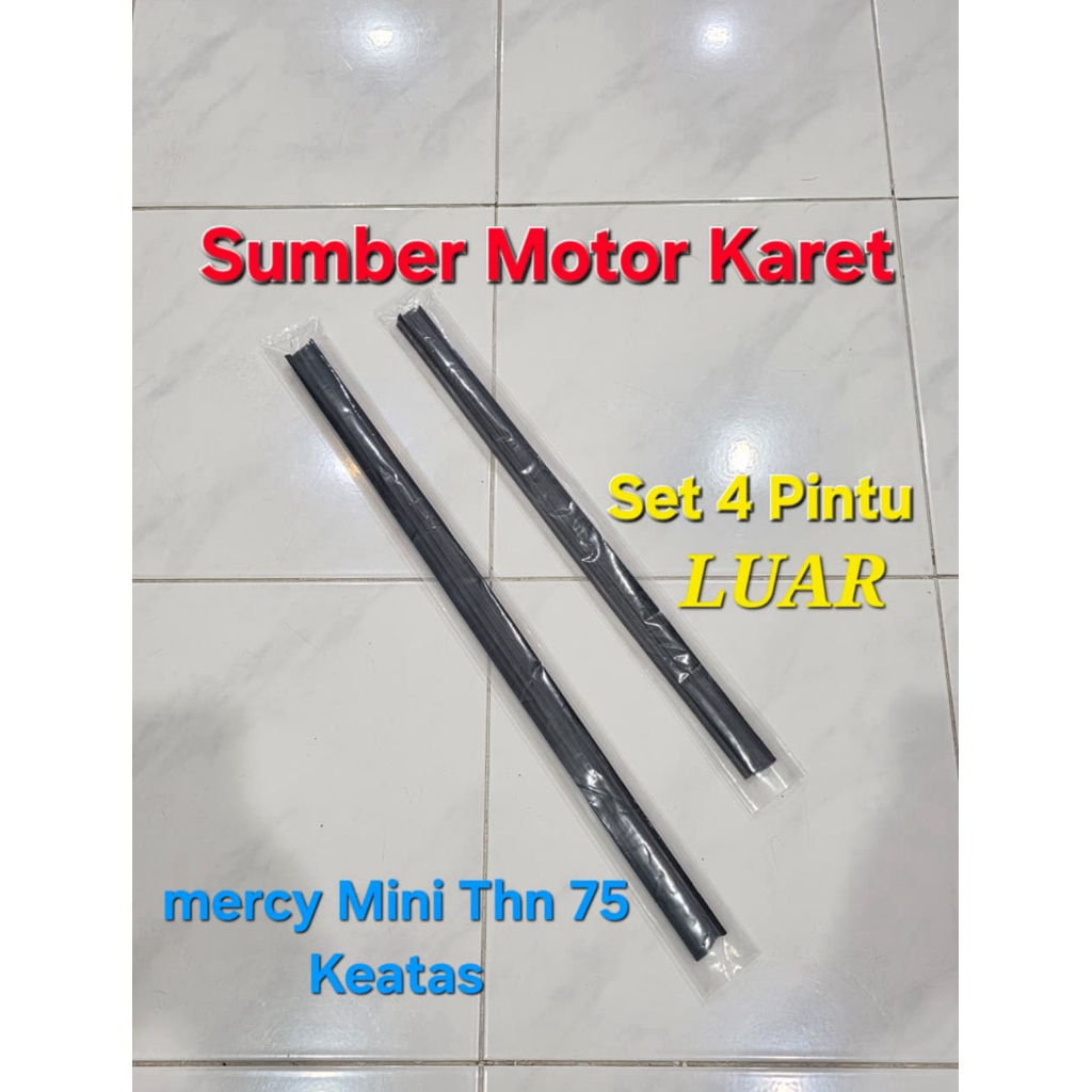 Mercy Mini Outer Seam Rubber 1975 and Above (Onepiece Glass) | Shopee ...