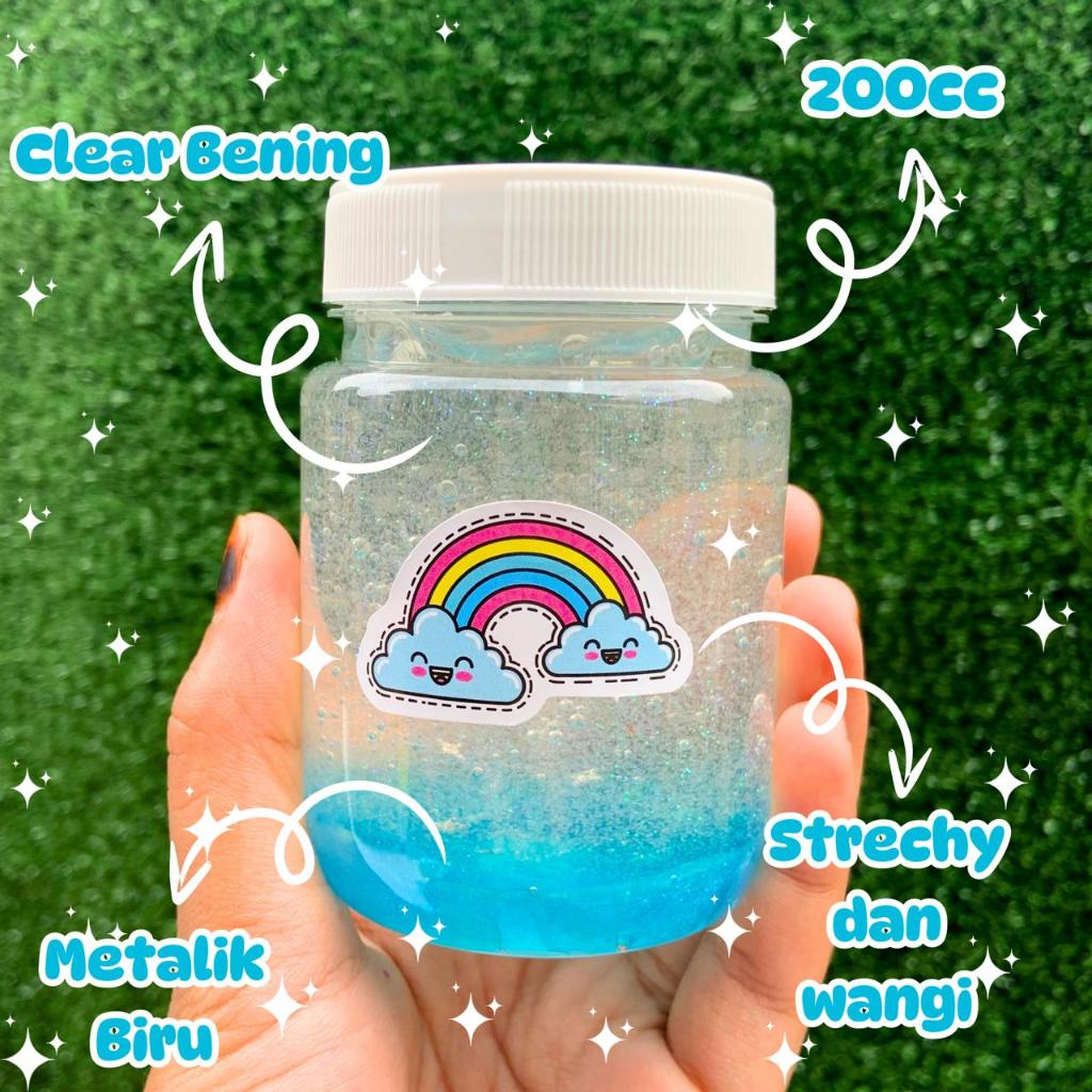 SLIME BLUE STAR/SLIME CLEAR/VIRAL SLIME/SLIME SLIME 200CC | Shopee Malaysia