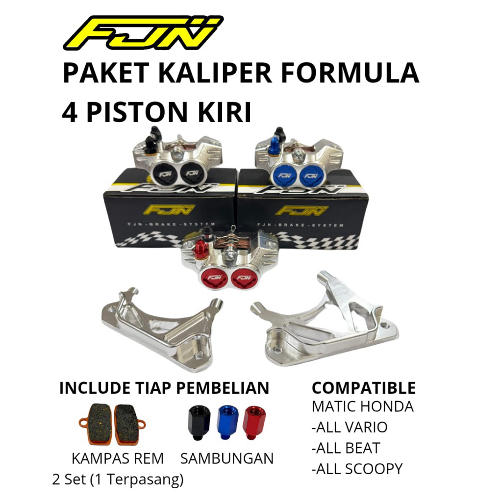JRP FJN LEFT FORMULA CALIPER + BREQUETTE 220MM 260MM PNP MTR HONDA BEAT ...