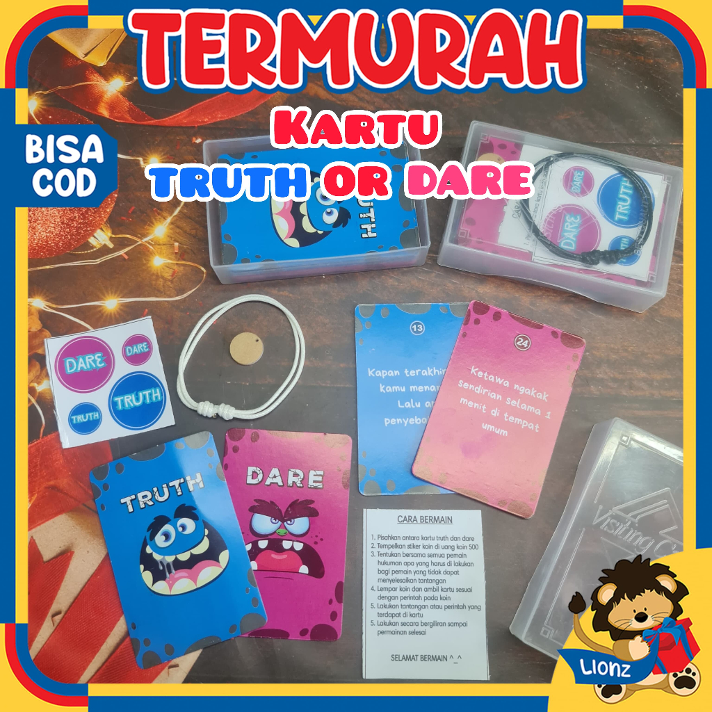 Truth or Dare Game Cards Free Edition Bracelet 50pc | Shopee Malaysia