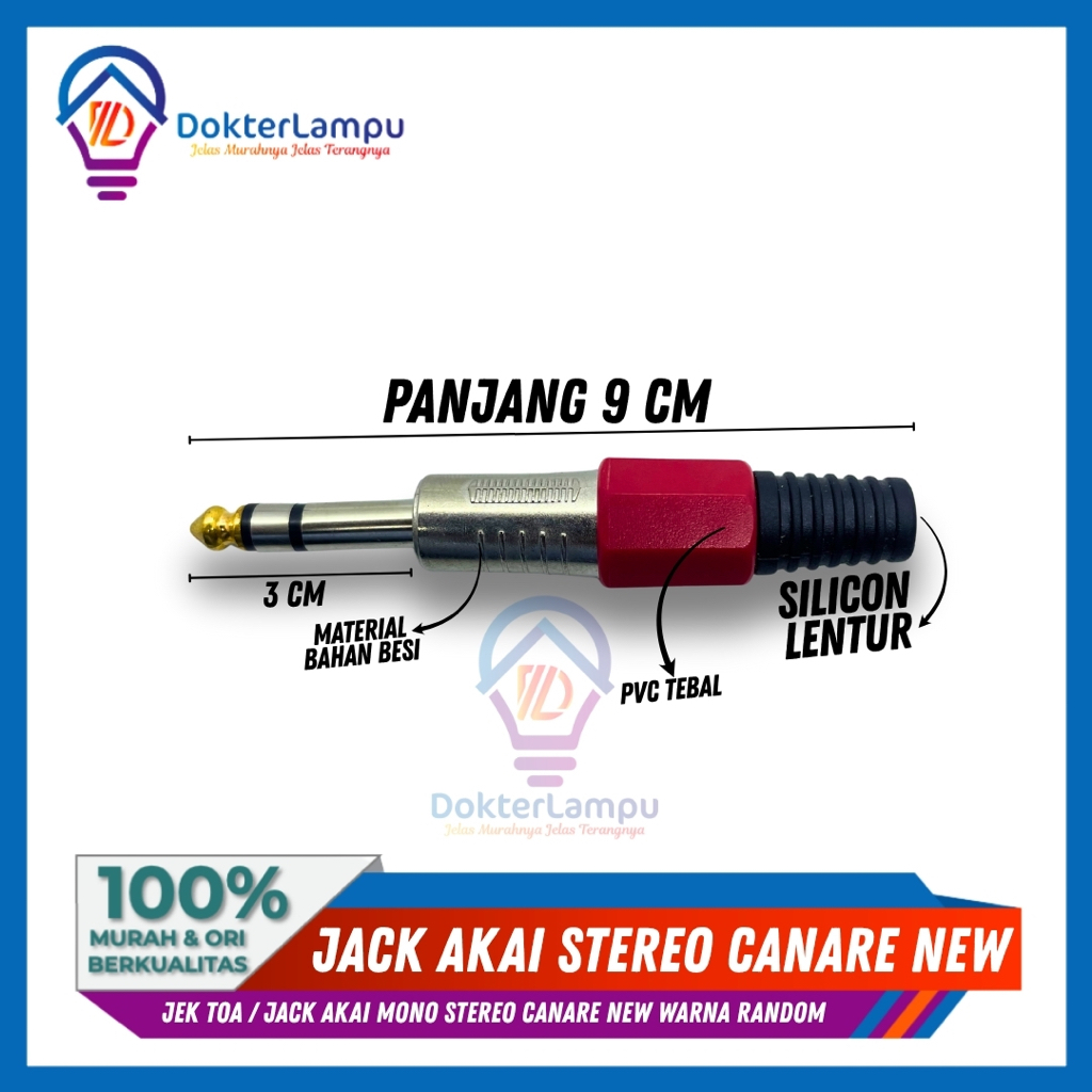 TOA JACK AKAI MONO STEREO CANARE NEW JACK/ | Shopee Malaysia