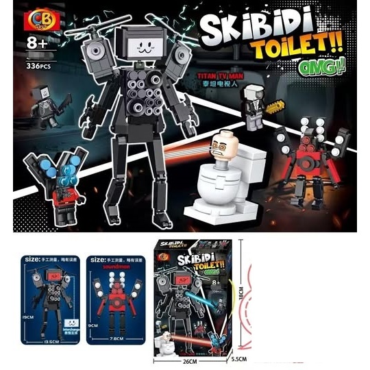 Building Block Skibidi Toilet Titan TV Man 336pcs Bricks | Shopee Malaysia