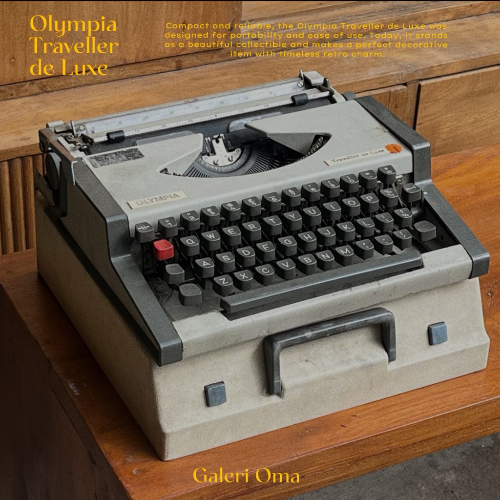 MESIN Antique Olympia Treveller De Luxe Typewriter | Shopee Malaysia