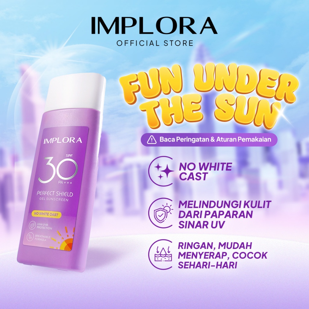 Implora Perfect Shield Gel Sunscreen SPF 30 PA+++ | Facial Sunblock ...