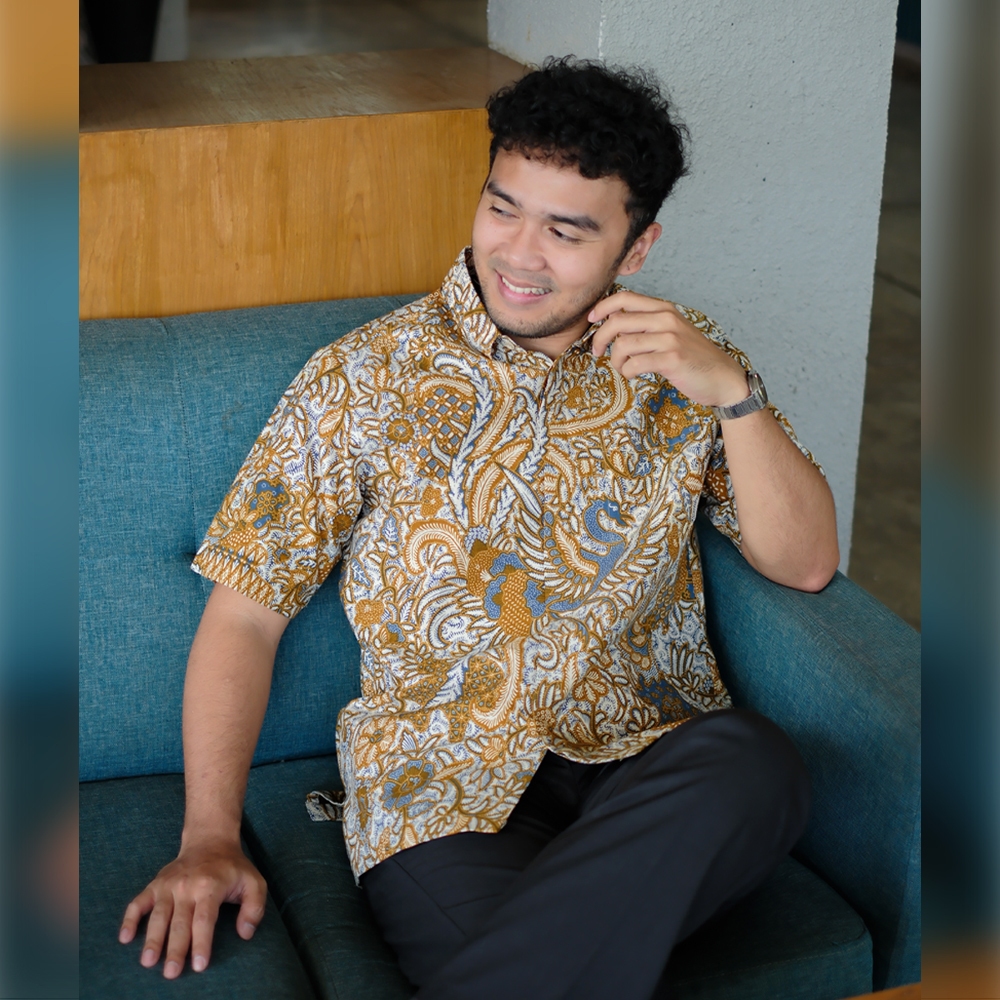 KEMEJA Trabalho - Bekti Short M0282, Men's Short sleeve batik shirt ...