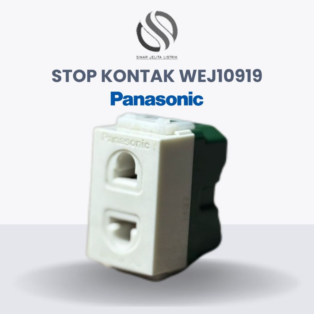Panasonic WEJ10919 Socket - 2 Holes Non CP Wide Series White | Wall ...