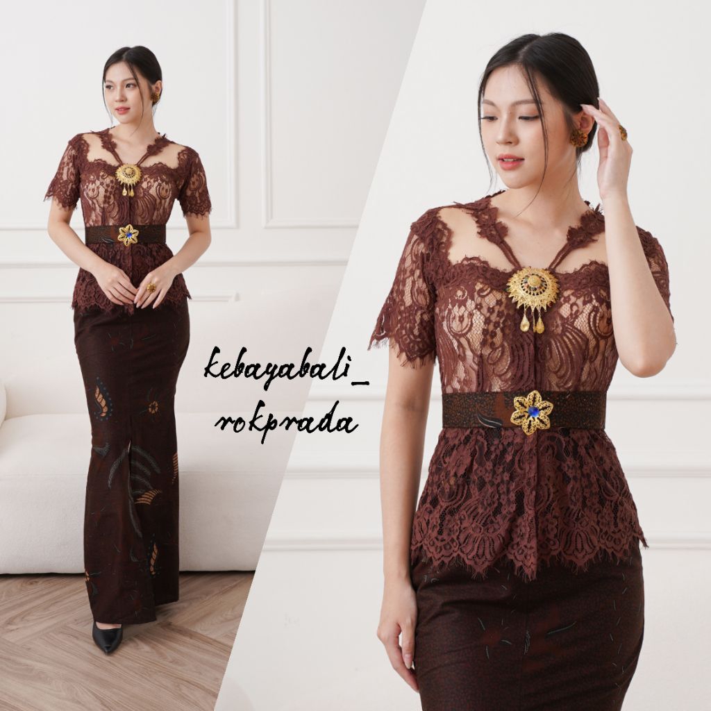 KEBAYABALI MODIFIED PARTY KEBAYA SHORT-SLEEVED GRADUATION KEBAYA ...