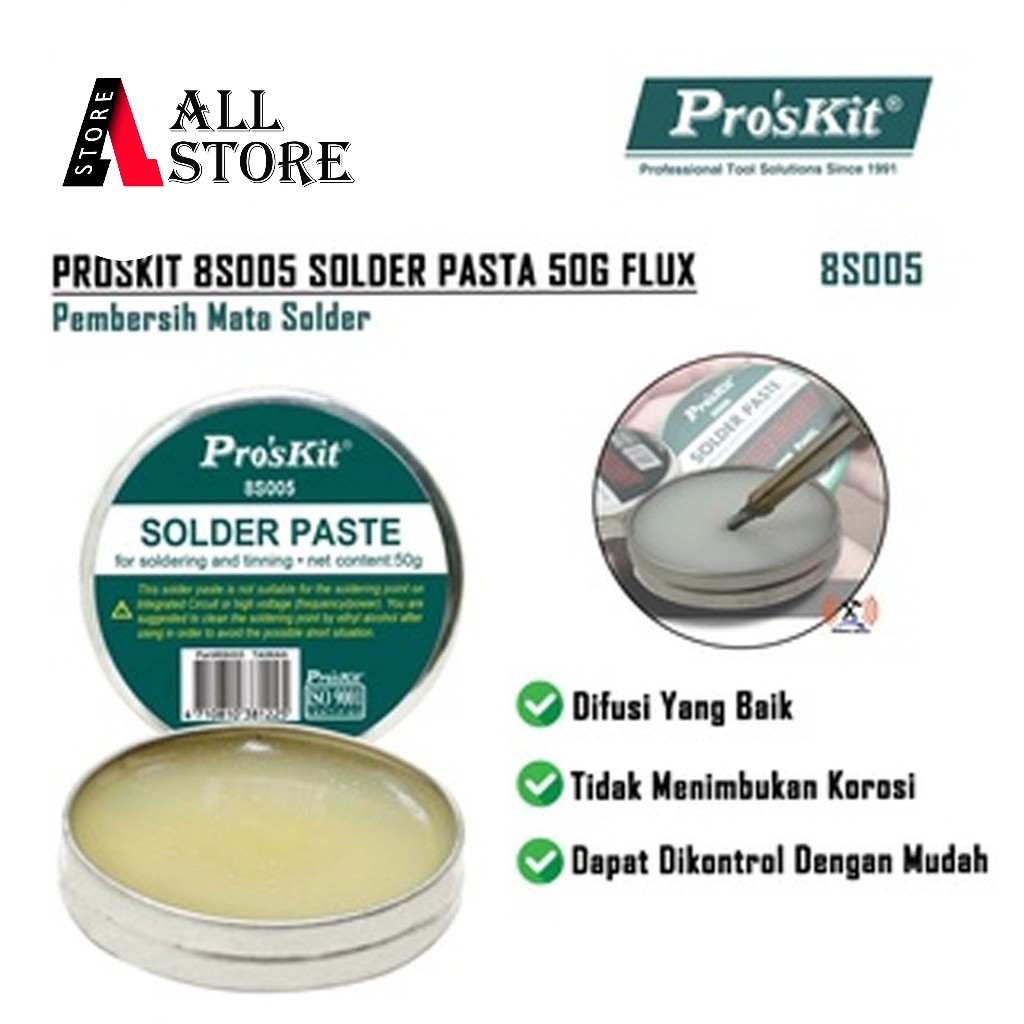 PROSKIT 8S005 50G FLUX - SOLDER PASTA - SOLDER OIL - ORIGINAL SOLDER ...