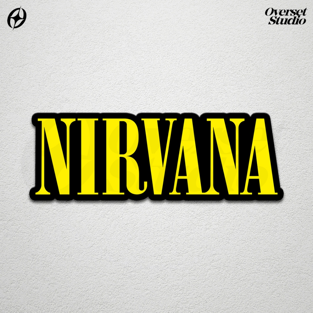 LOKAL Nirvana Logo Band Stickers / Metal Rock Nirvana Logo Band ...