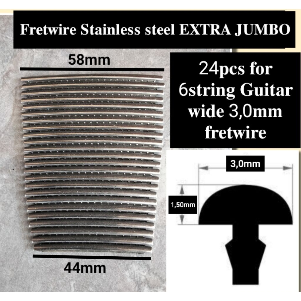 Original Extra Jumbo 3,0mm stainless steel fret | Shopee Malaysia