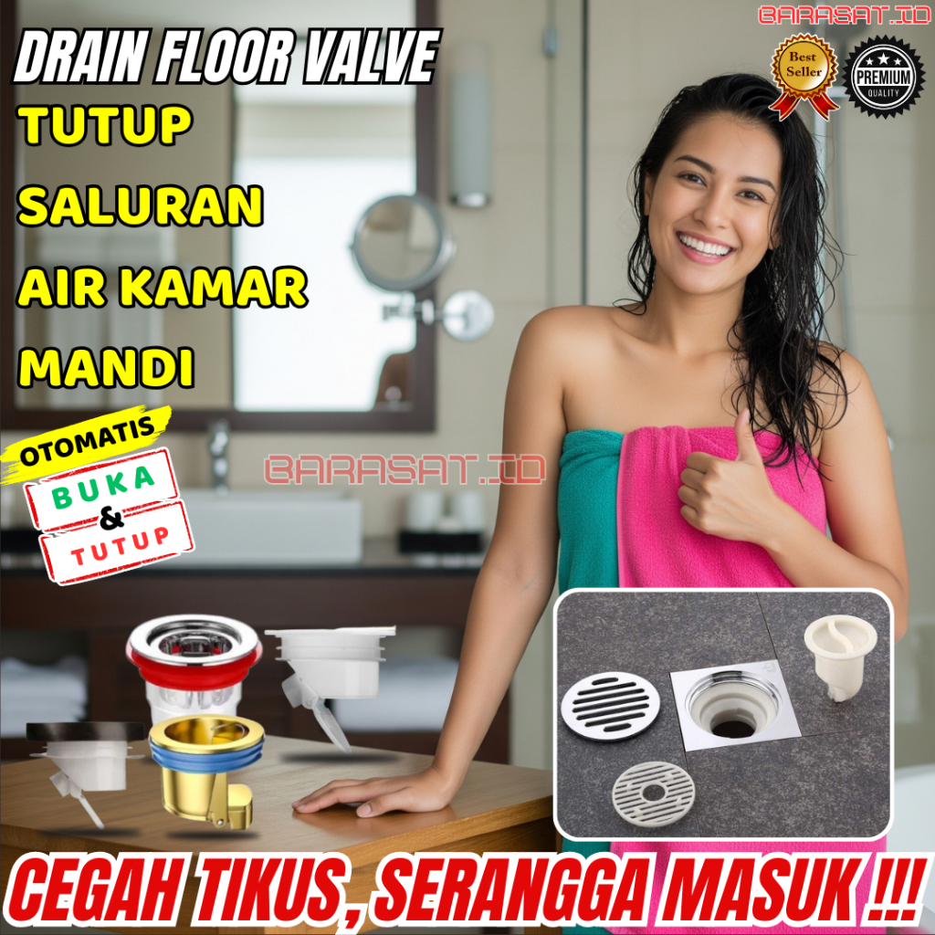 Drain Floor Cover Anti-Rat enter Automatic Bathroom Drainage Drain ...