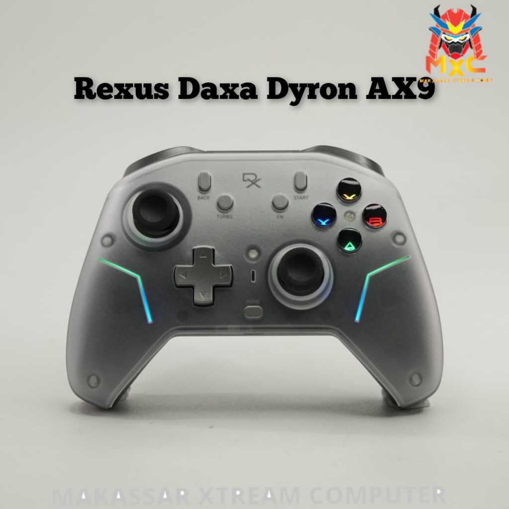Rexus Daxa Dyron AX9 Gamepad Wireless Gaming Controller - Hot-Swappable TMR Joystick & Optical ...