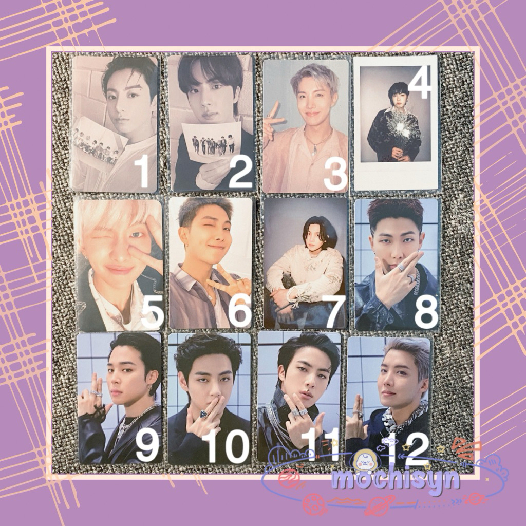 OFFICIAL PHOTOCARD BTS RM JIN SUGA JHOPE JIMIN V JUNGKOOK PROOF ...