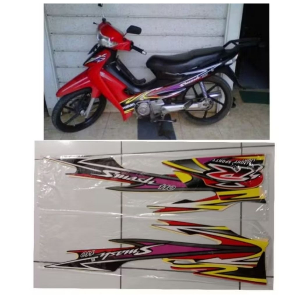 SUZUKI SMASH R 110 ORI 2004-2005 FUL BODY LIS STRIPING STICKERS ...