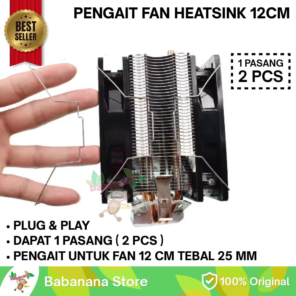 12CM FAN HEATSINK HOOK FAN HOOK COOLING PROCESSOR HEAT SINK WIRE BUCKLE ...