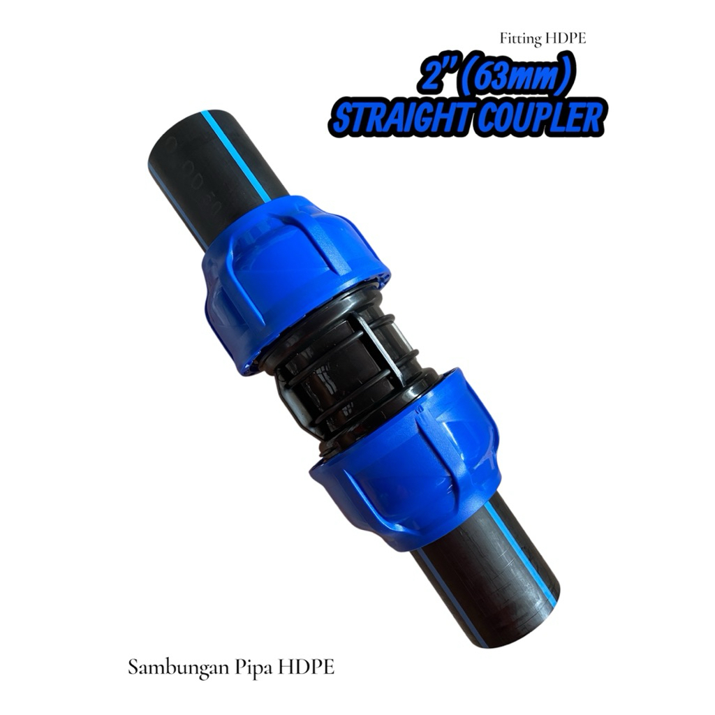 HDPE PIPE STRAIGHT CONNECTION SIZE 2 PIECES (63mm) | Shopee Malaysia
