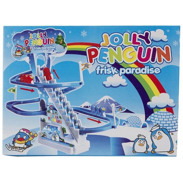 Jolly Penguin Frisk Paradise – Penguin Slide Toy with Music & Lights ...