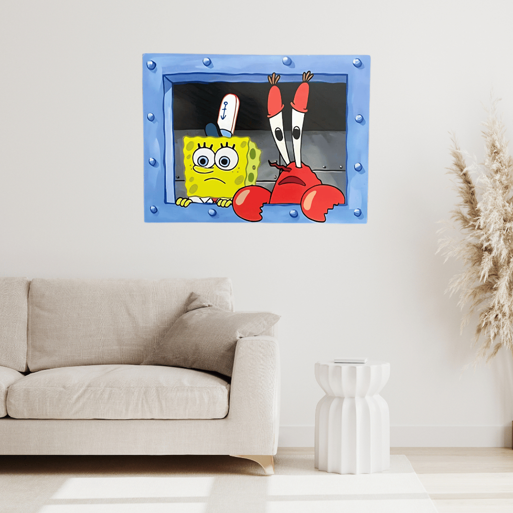 SPONGEBOB WALL STICKERS KRUSTY WINDOW STICKERS SPONGEBOB SQUIDWARD WALL ...
