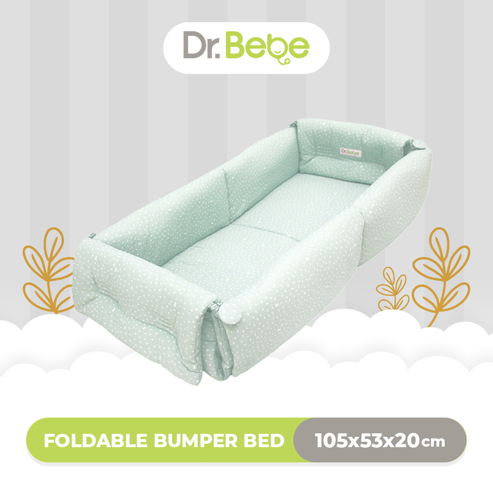 (Preloved) dr bebe foldable bumper bed | Shopee Malaysia
