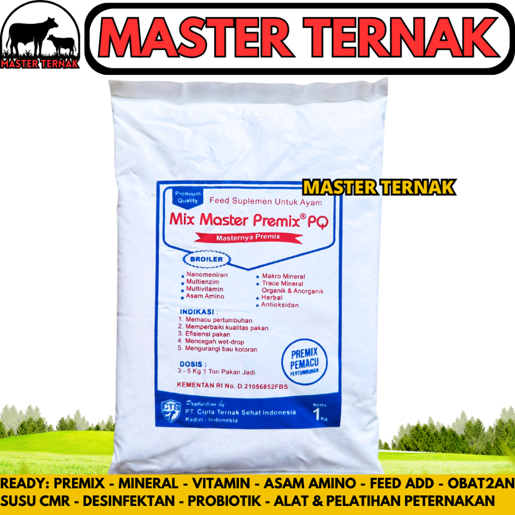 MIX MASTER PREMIX BROILER 1 KG - Broiler Chicken Premix Growth Booster ...