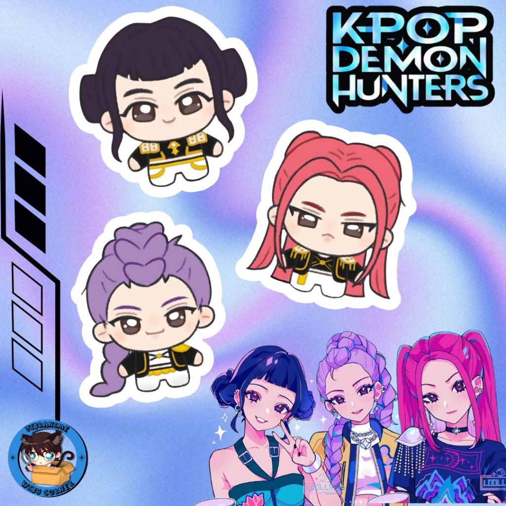 PLUSHIE MINI HUNTRIX KPOP DEMON HUNTERS MINI DOLL/ [ ZOE, RUMI, MIRA ...