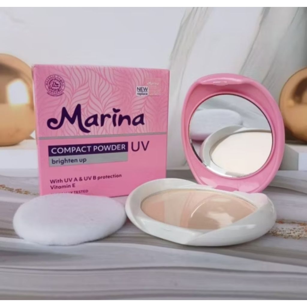 (6 Pcs Save) Marina Compact Powder Uv Protections 12g Long ...