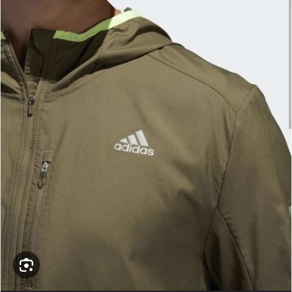 ORIGINAL ADIDAS OWN THE RUN HOODED WIND JACKET RUNNING JACKET | Shopee ...