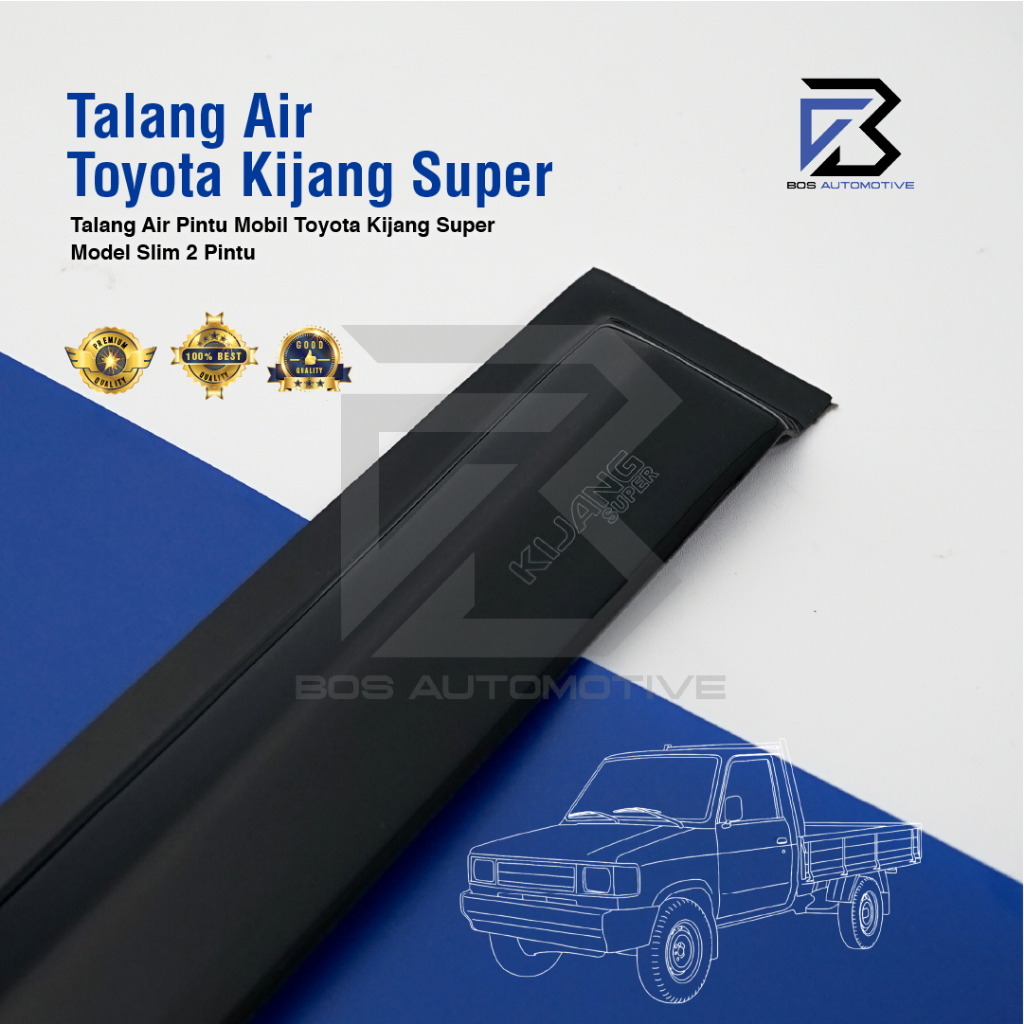 Toyota Kijang Super Car Door Water Gutters 1986 - 1996 Slim 2 Door ...