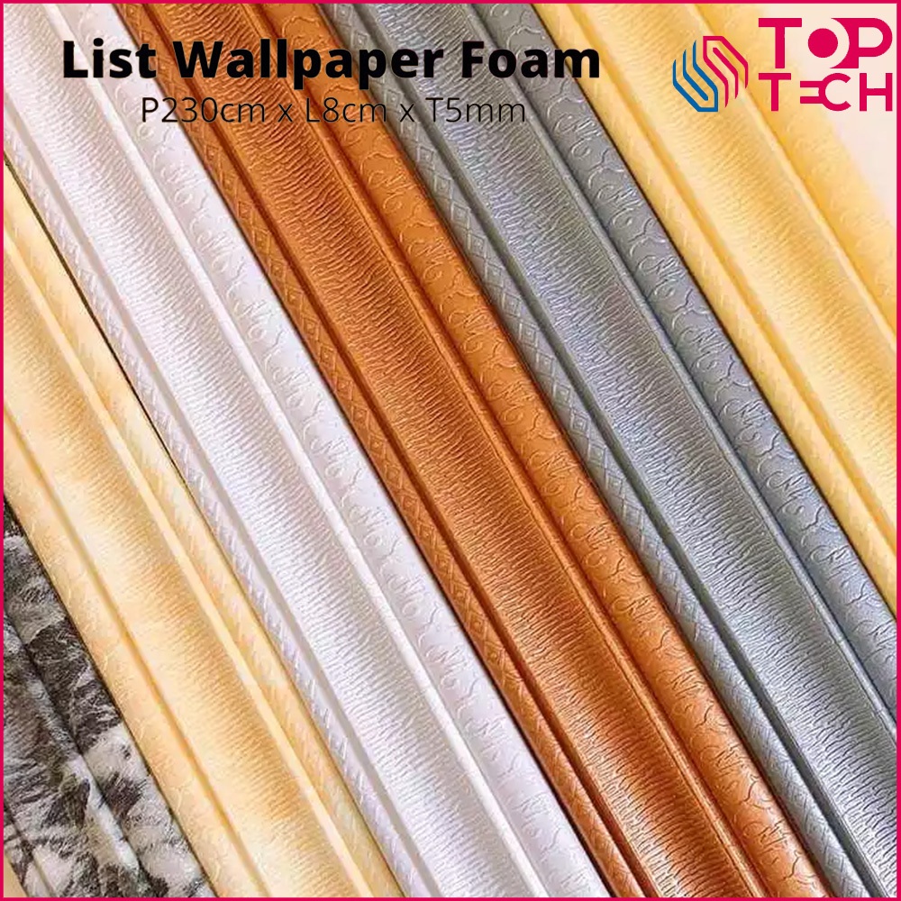 Toptech - 230cm*8cm Wallpaper List Border Foam Sticker list profile ...