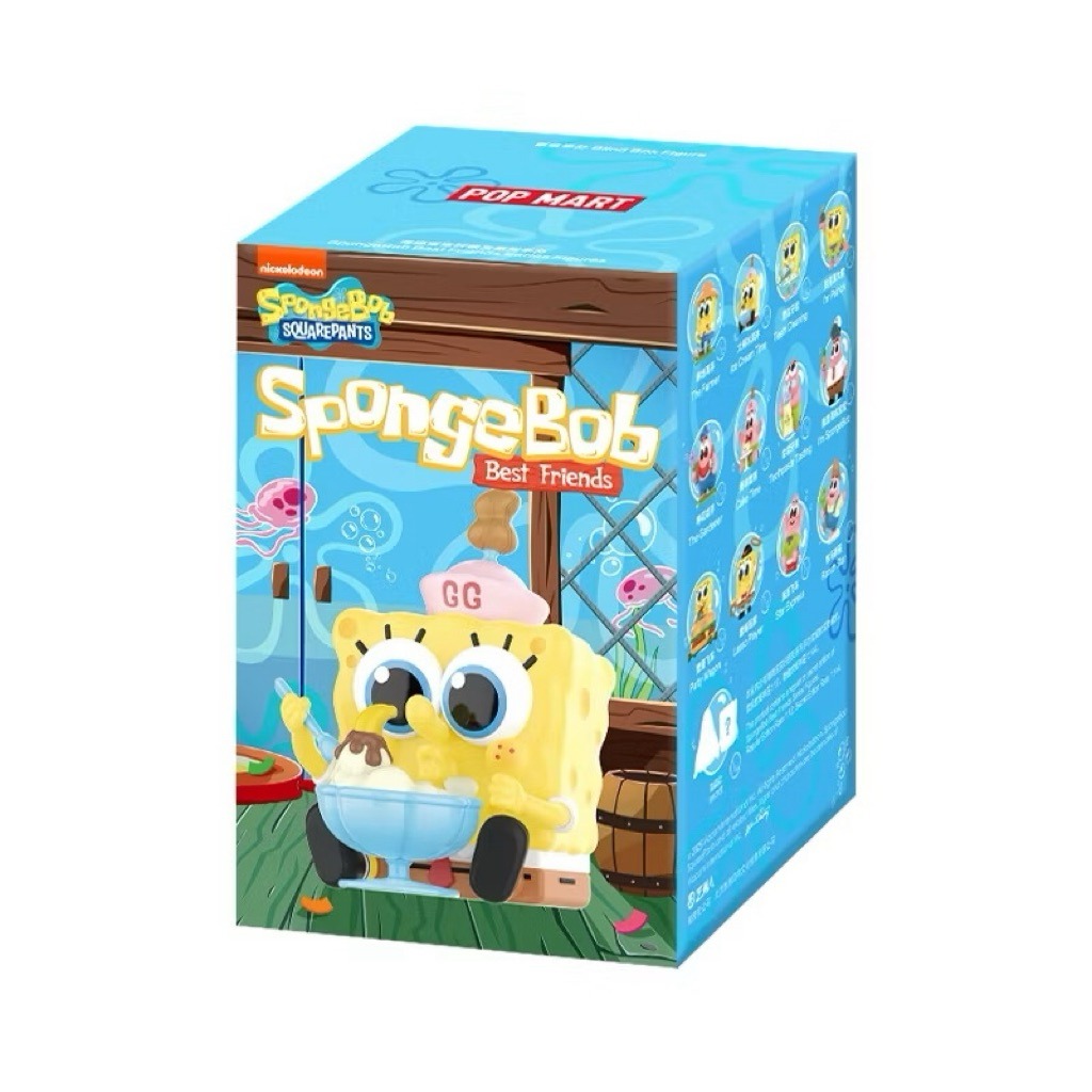 SpongeBob Best Friends Series Action Figures Blind Box POP MART ...