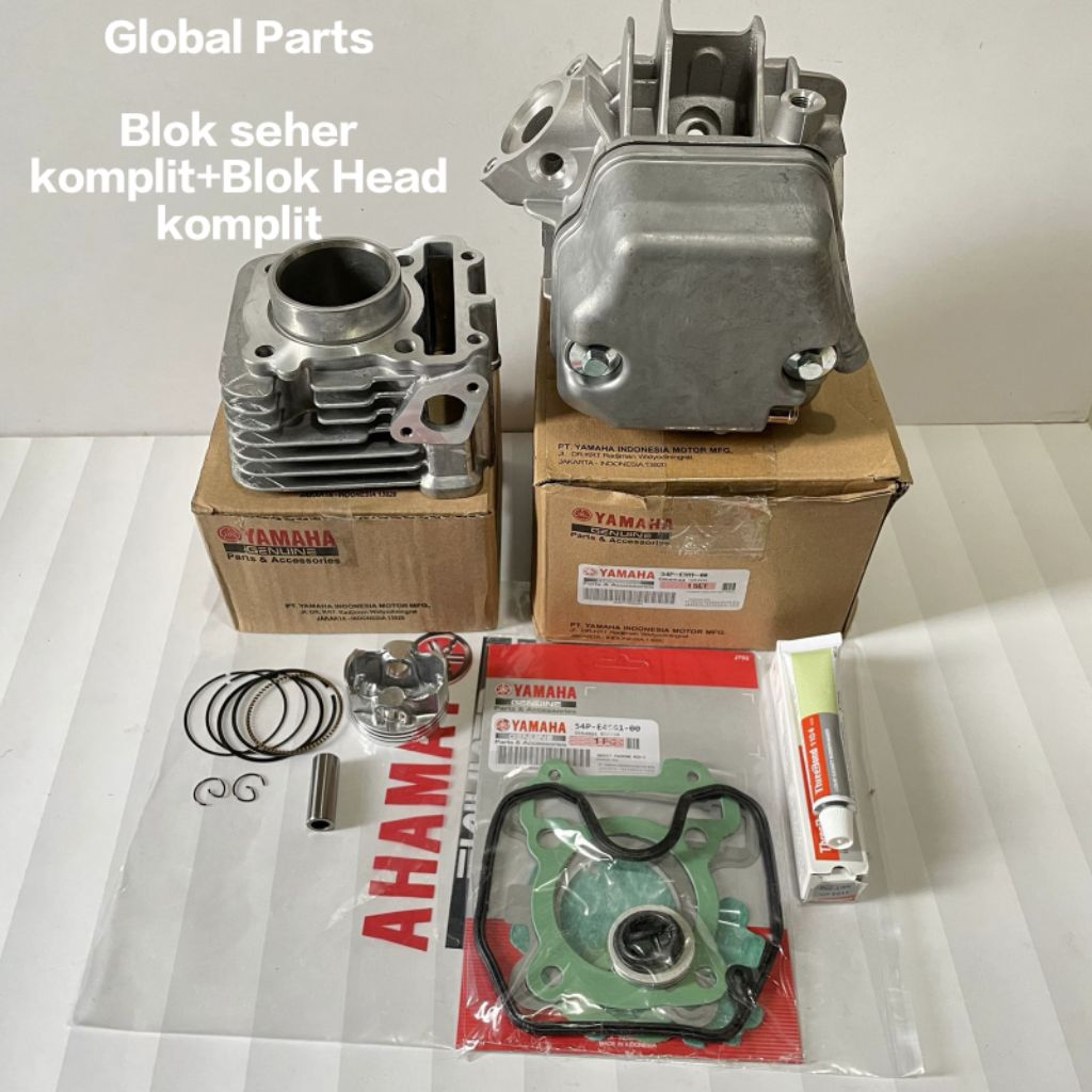 Complete piston block + 54P Head Block Yamaha Mio j, Fino fi, soul gt ...
