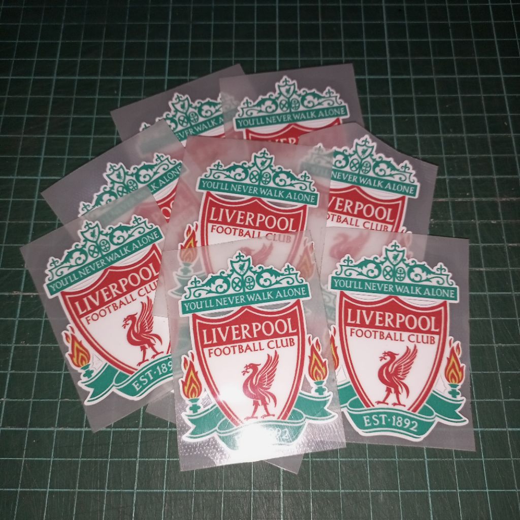 Liverpool Football Team Logo Iron-On Sticker Screen Printing | Shopee ...